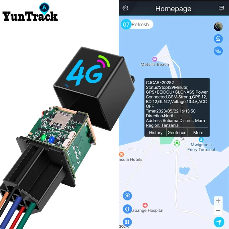 NEW-4G-CAT1-Global-Relay-GPS-Tracker-Car-Cut-Oil-ACC-SMS-Call-Alarm ...