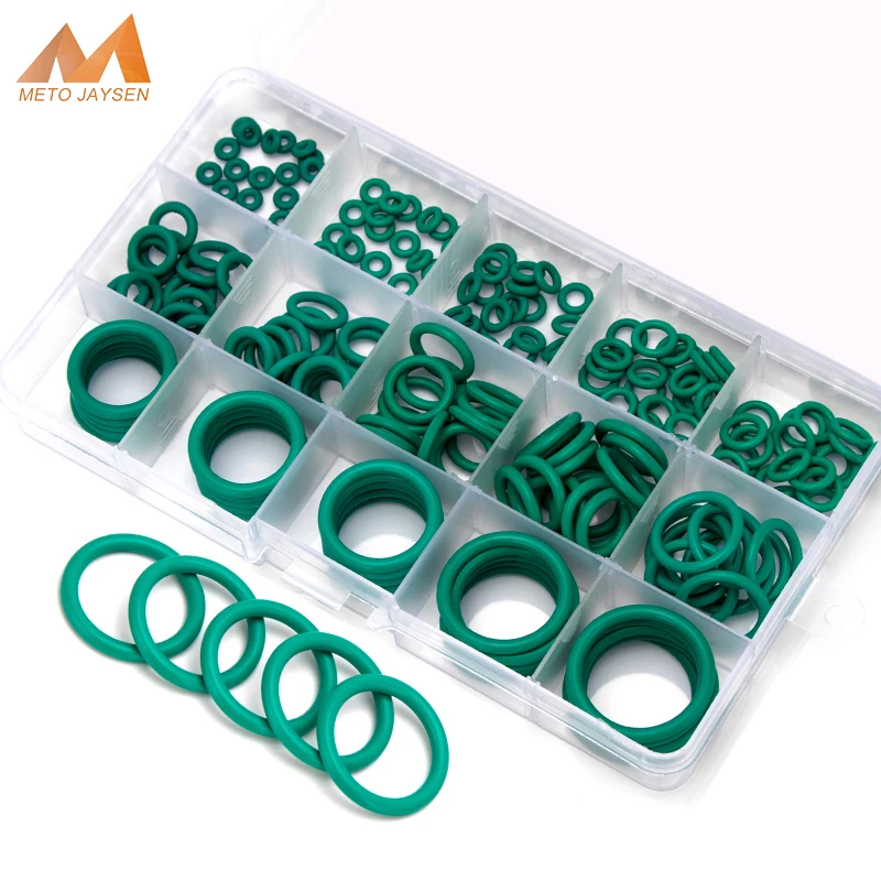 150PCS/box Fluorine Rubber FKM Sealing O-rings CS 1.5mm 1.9mm 2.4mm 3.1mm OD 6mm-30mm Green ...