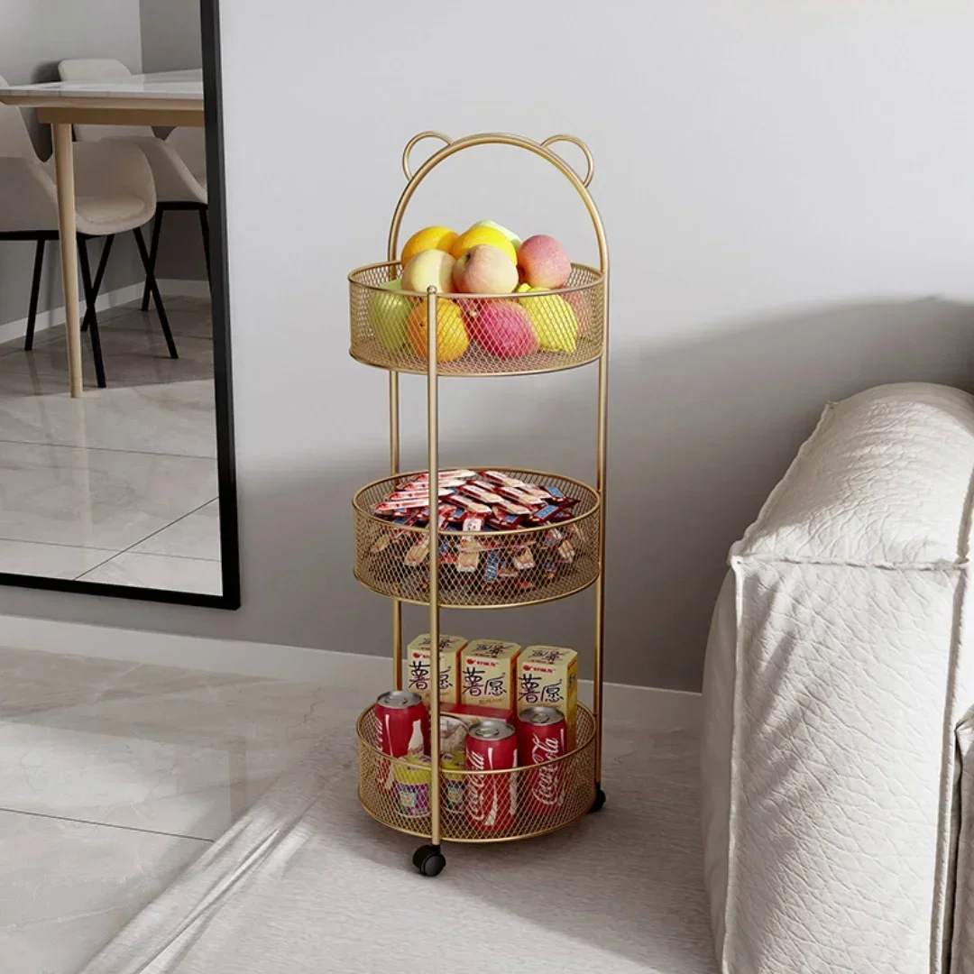 Scandinavian Iron Fruit Plate Living Room Simple Fruit Basket Three ...