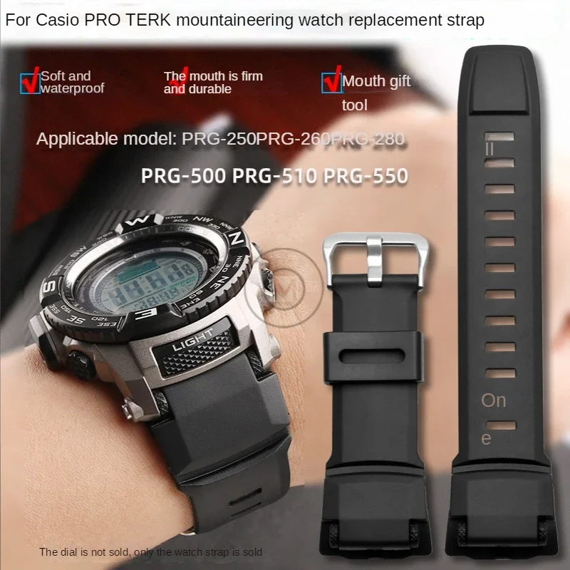 Rubber-Watch-Strap-for-Casio-Proterk-Series-PRG-250-260-280-500-510-550 ...