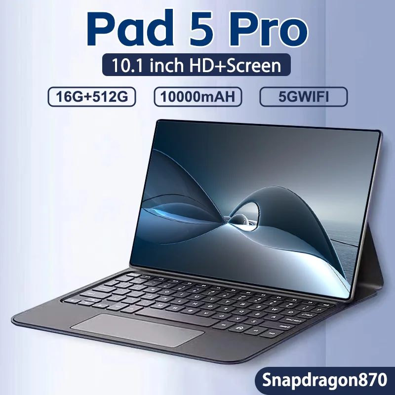 2023-Tablet-Android-Pad-5-Pro-10-1Inch-HD-16G-512GB-Global-Tablette-5G ...