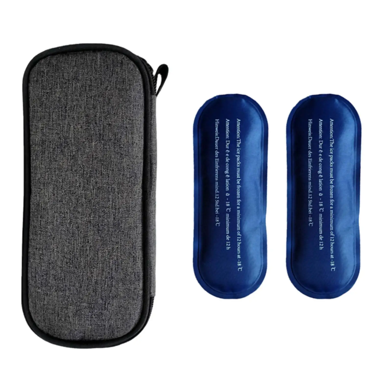 Medical-Cooler-Bag-with-2-Small-Ice-Pack-Travel-Bag-Supplies-Protective ...