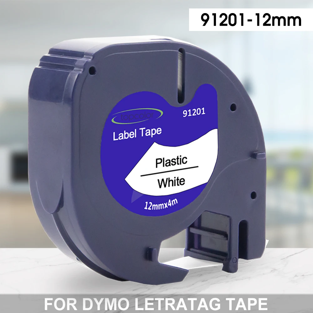 Compatible-con-Dymo-91201-12267-91200-Dymo-Letratag-Tape-12mm-para-Dymo ...