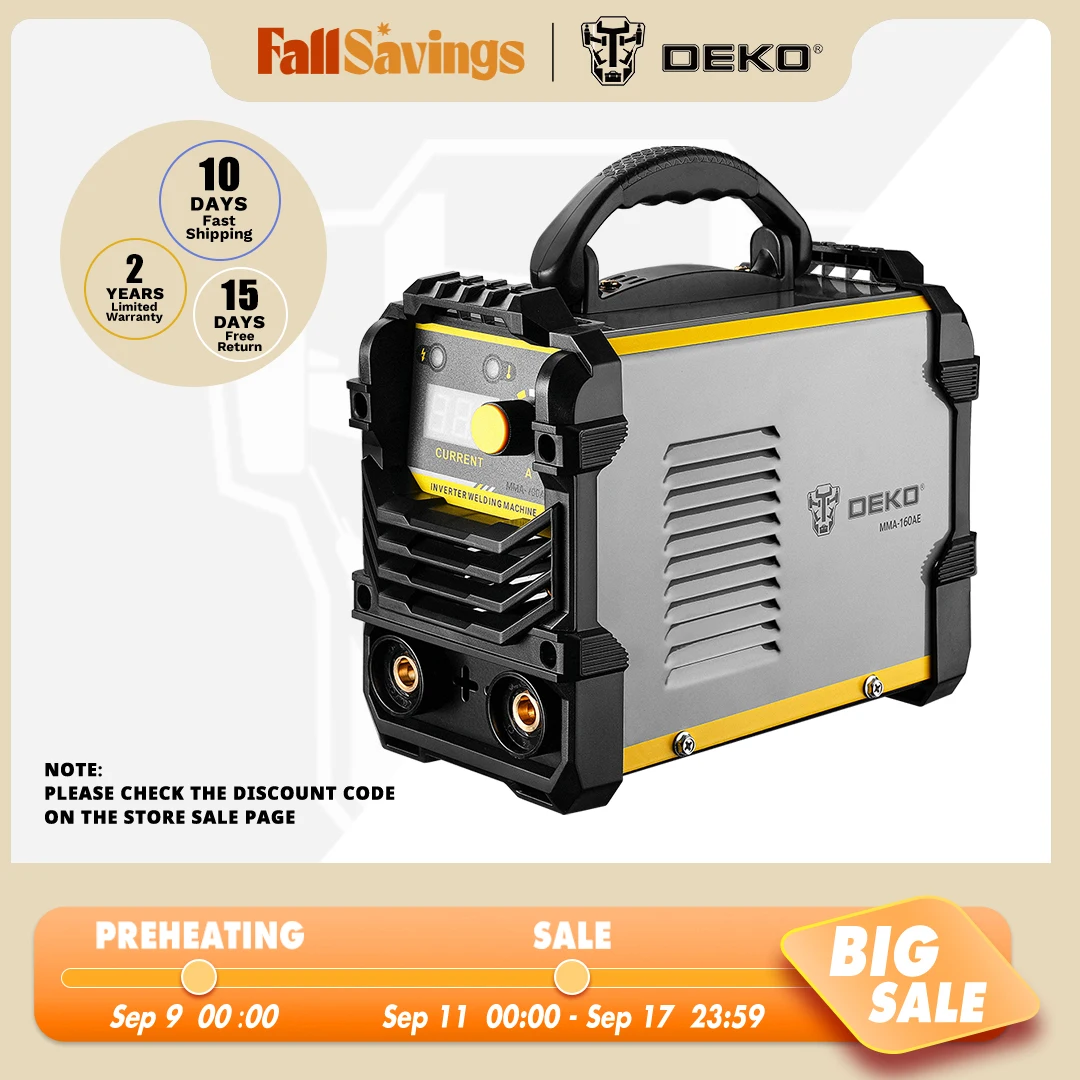 DEKO-DKA-Series-160-200-Amp-Welding-Working-Lightweight-Efficient-DC ...