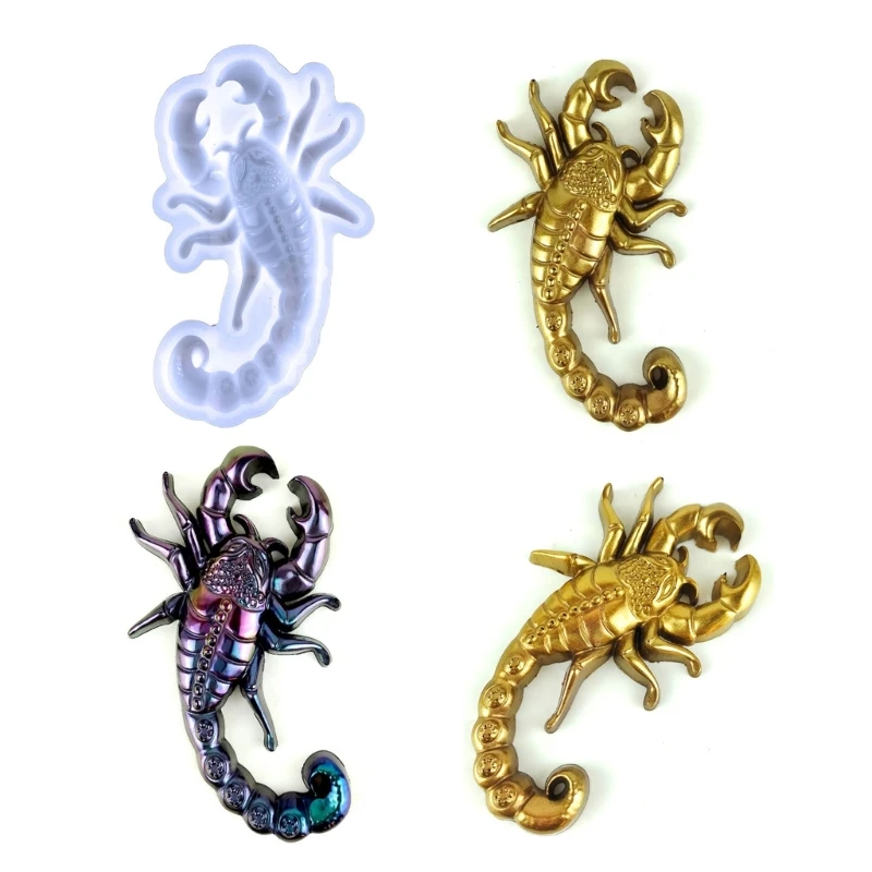 Shiny-Glossy-Silicone-Resin-Molds-Scorpion-shape-Keychain-Mold-DIY ...