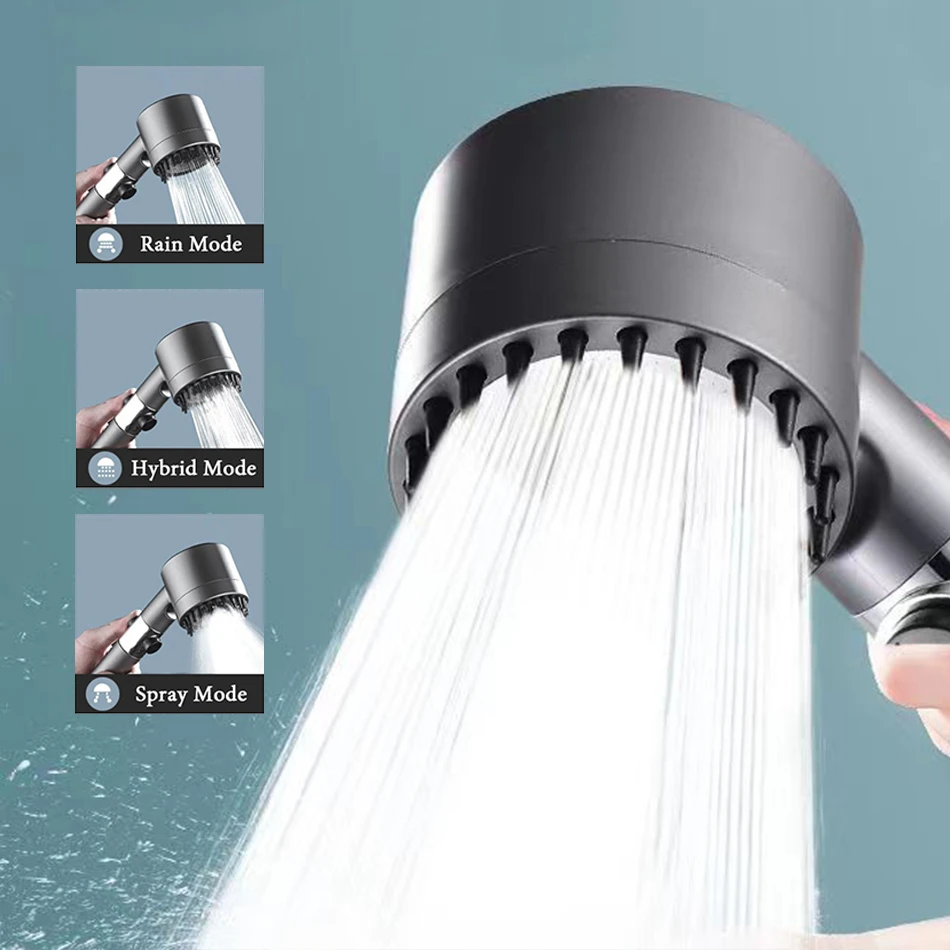 High Pressure Filter Message Shower Head Handheld Water Saving Spray ...