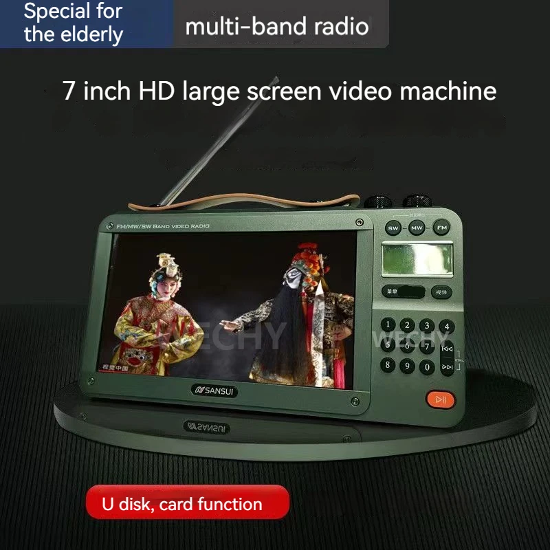Sansui-F51-Retro-Video-Radio-Wireless-Bluetooth-Speaker-Portable-Mini ...