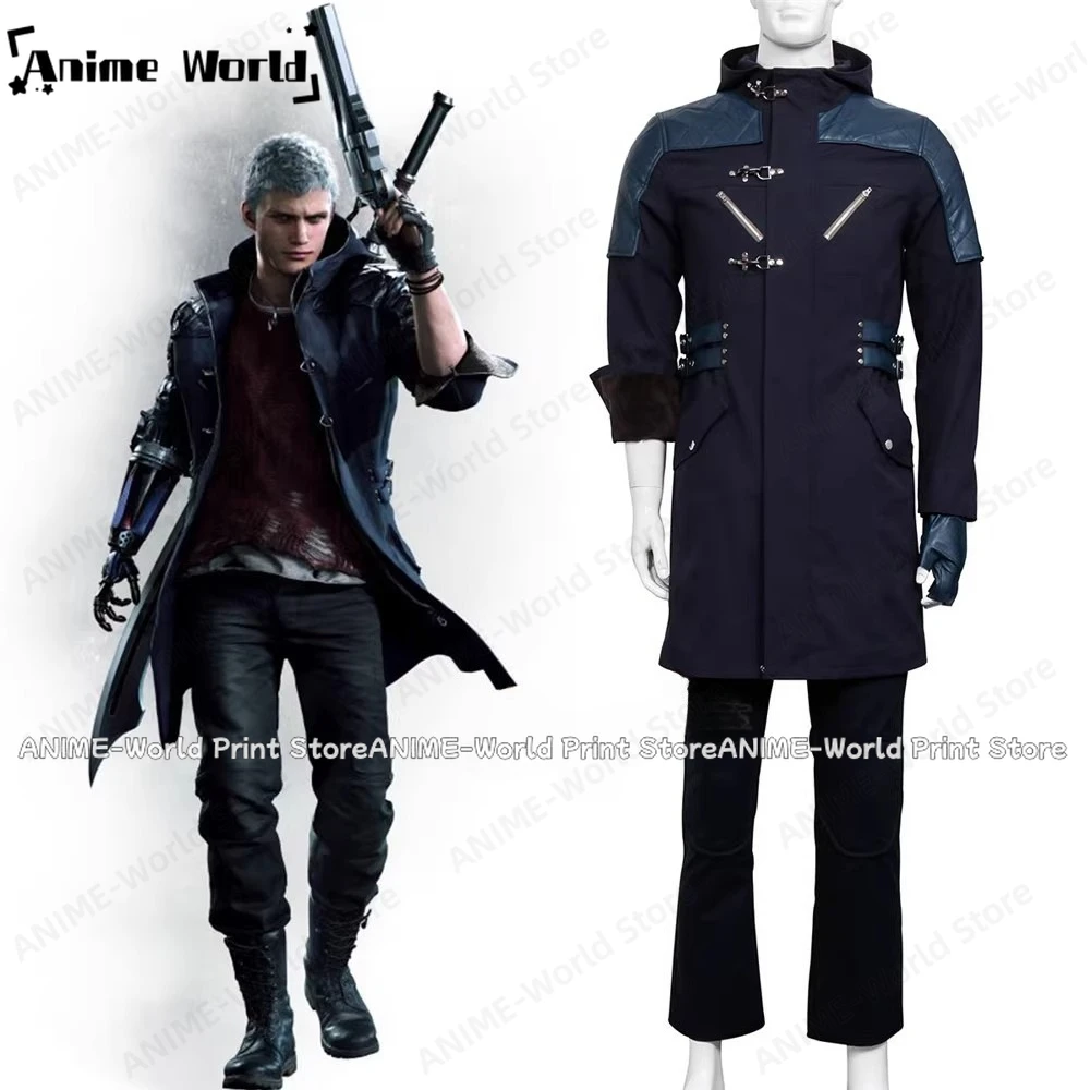 《Custom Size》Nero Devil May Cry V NERO Cosplay Costume Jacket Full Set ...