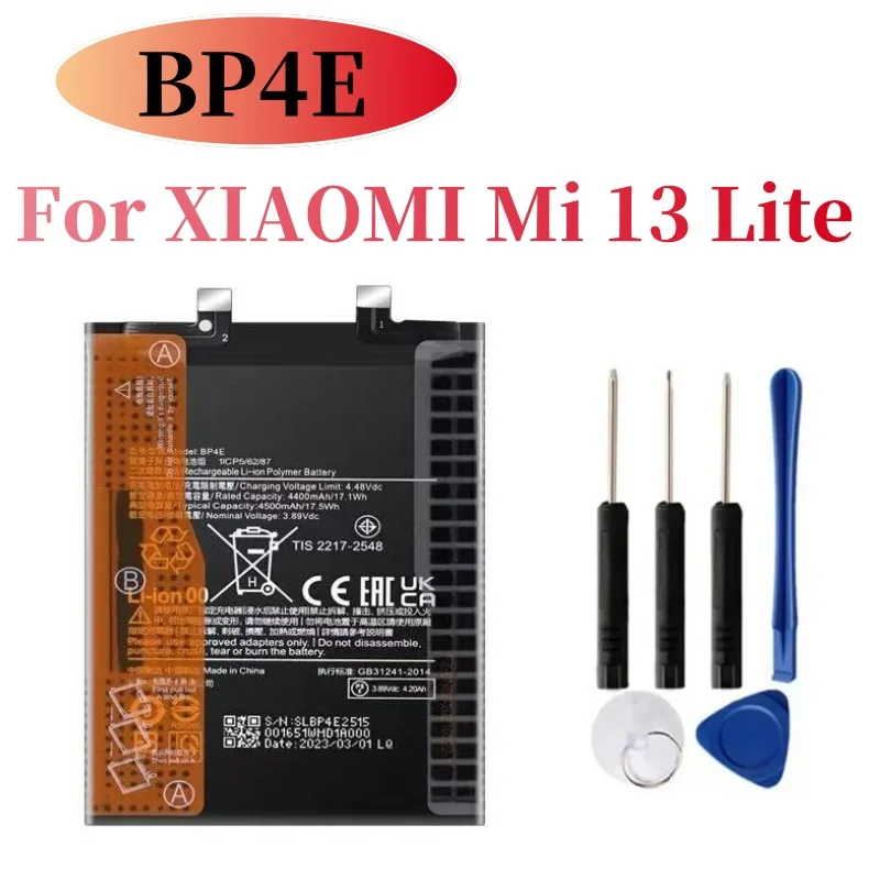 Original Replacement Battery BP4E For XIAOMI 13 Lite Mi 13 Lite Battery ...