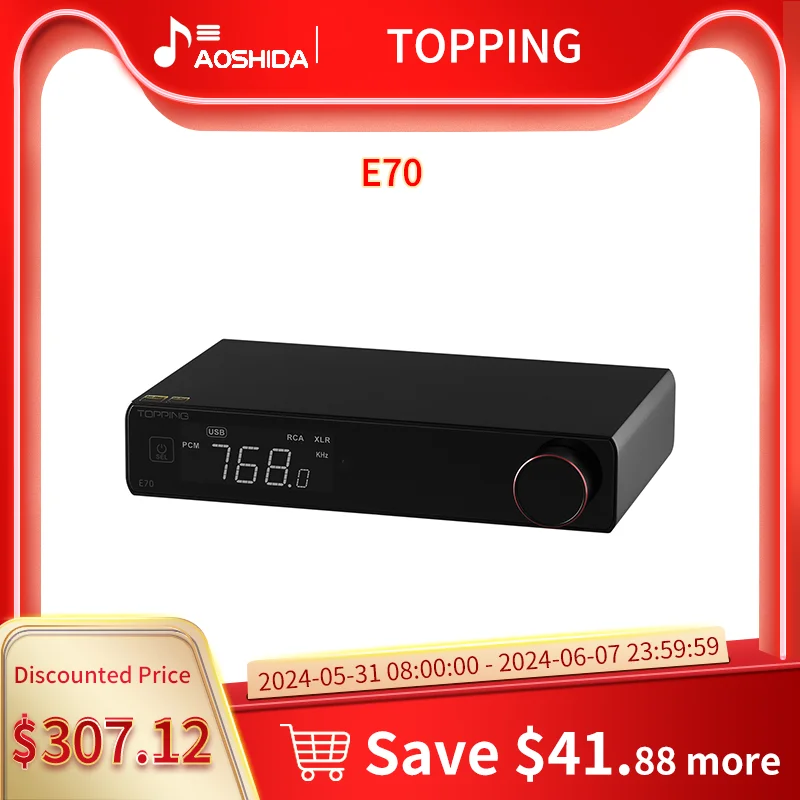 TOPPING-E70-Hi-Res-Audio-DAC-USB-Wireless-ES9028Pro-DAC-Bluetooth-5-1 ...