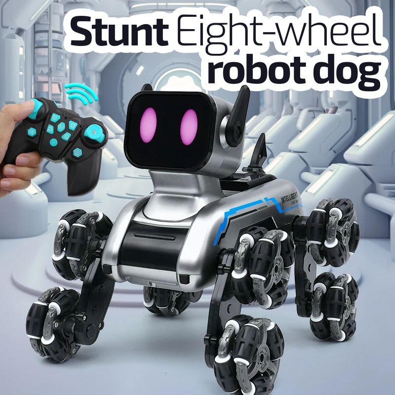 2024-New-Stunt-Remote-Control-Car-8-Wheel-Climbing-Mechanical-Robot-Dog ...