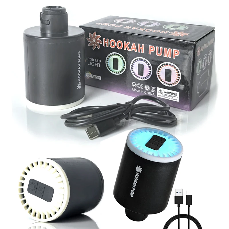 Electronic Hookah Pump Kit RGB Led Light Electronic Shisha Starte USB ...