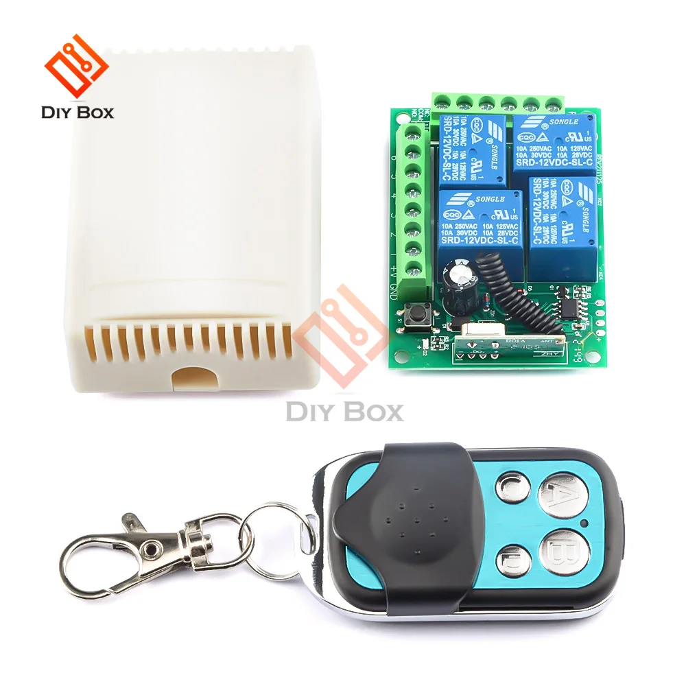 315MHz-433MHz-Universal-Wireless-Remote-Control-DC12V-4CH-Relay ...