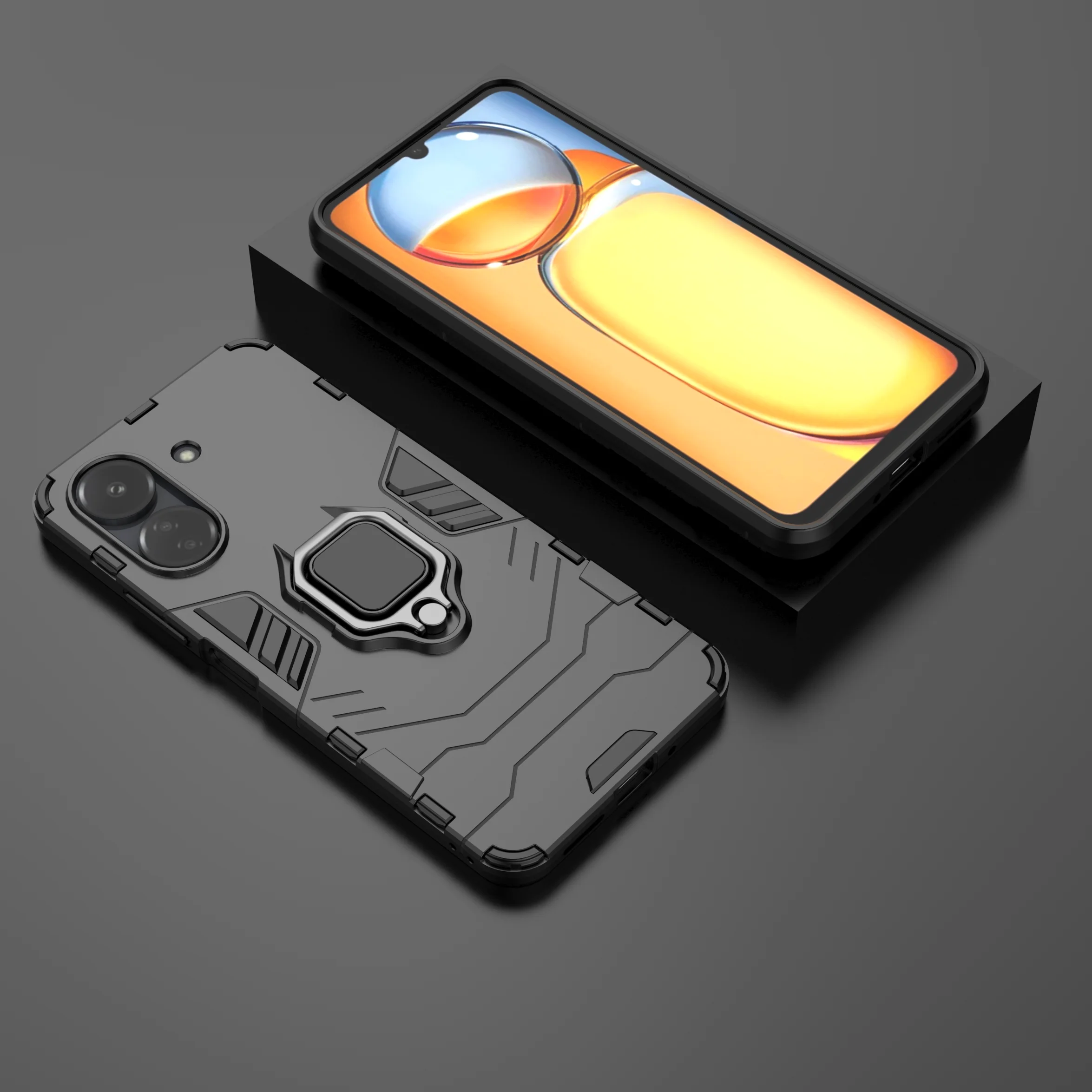 Durable Armor Back Phone Case Cover for Xiaomi Mi 9 SE (Red)