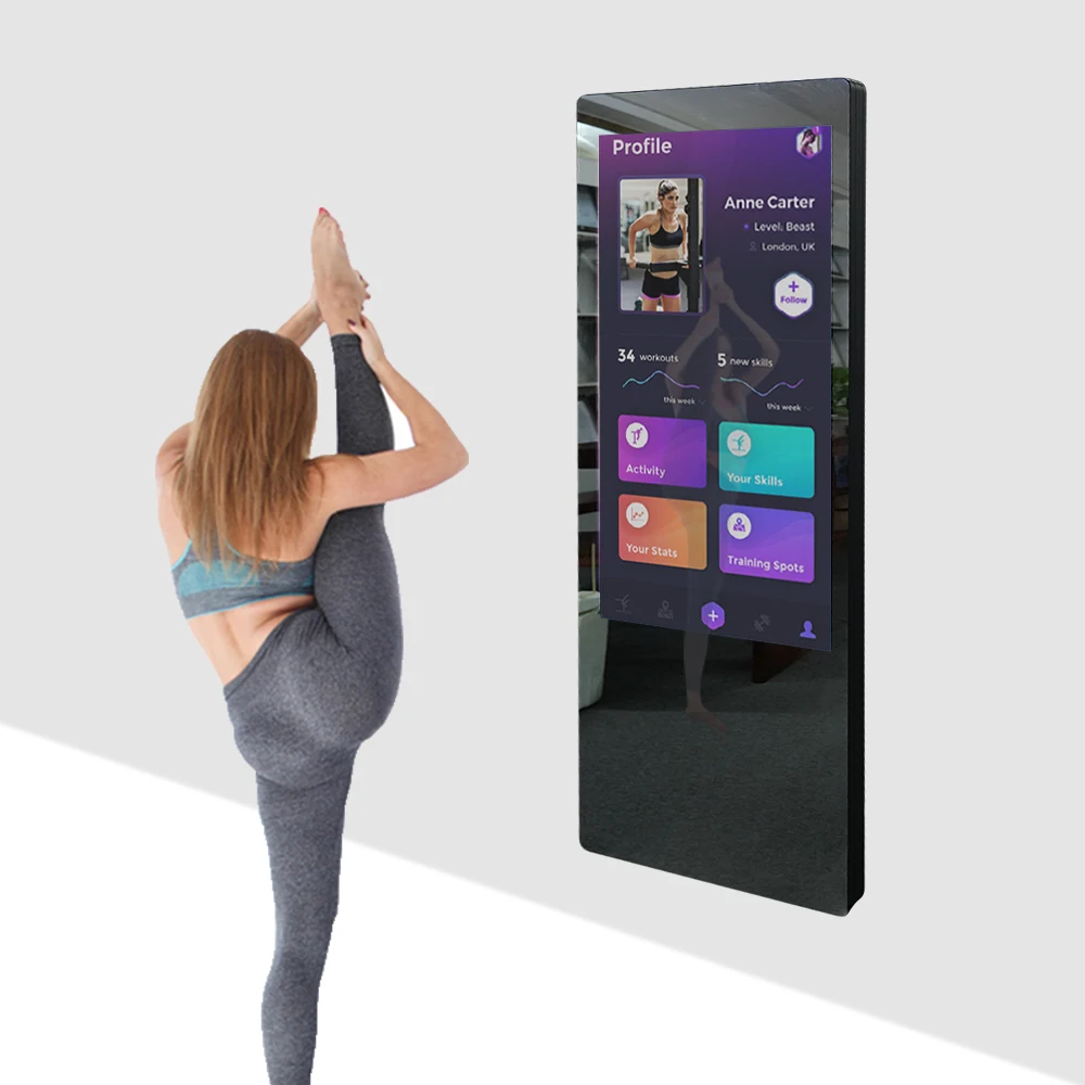 43 Inch Magic Exercise Mirror Gym Interactive Health Full Body Sport ...