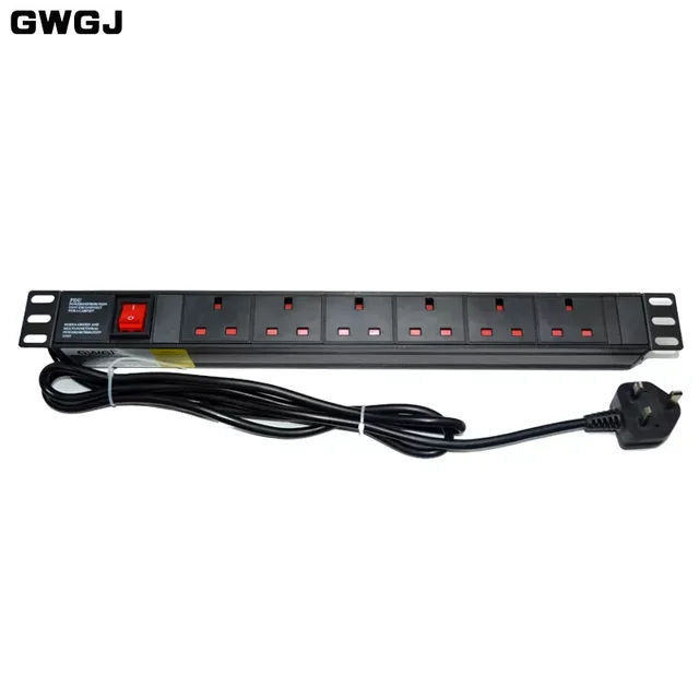 power strip UK RACK PDU 1U power socket 19 inch gb 13A with double ...