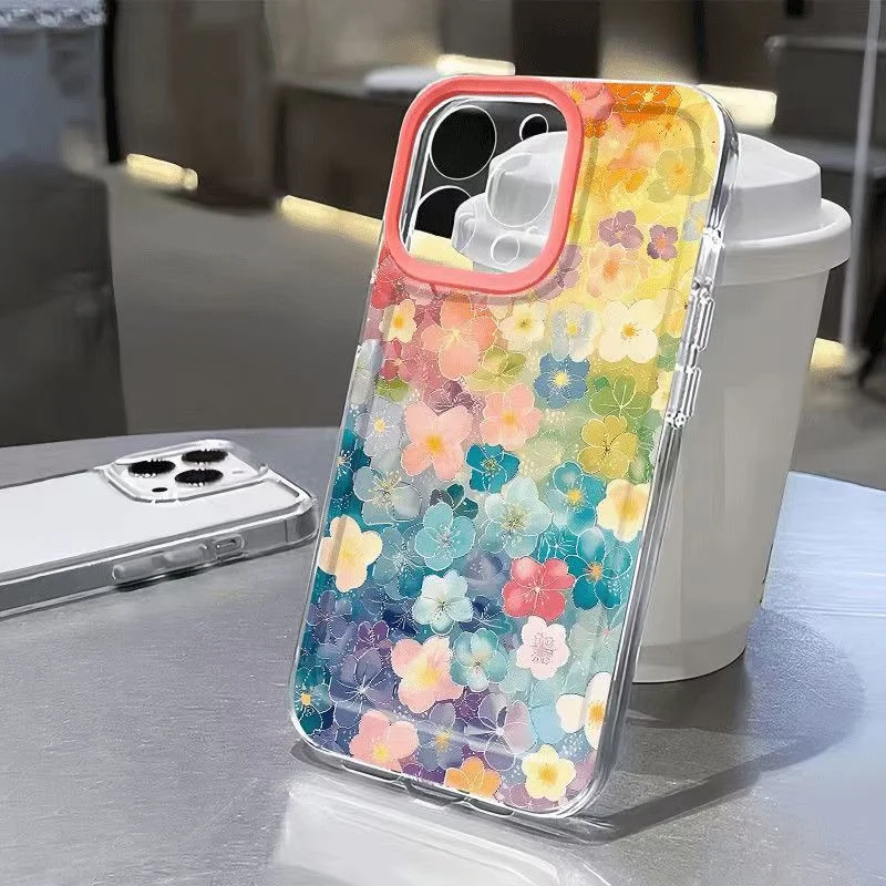 Rainbow Star Flower Soft Clear Phone Case - TPU Back Cover for Poco F5 ...