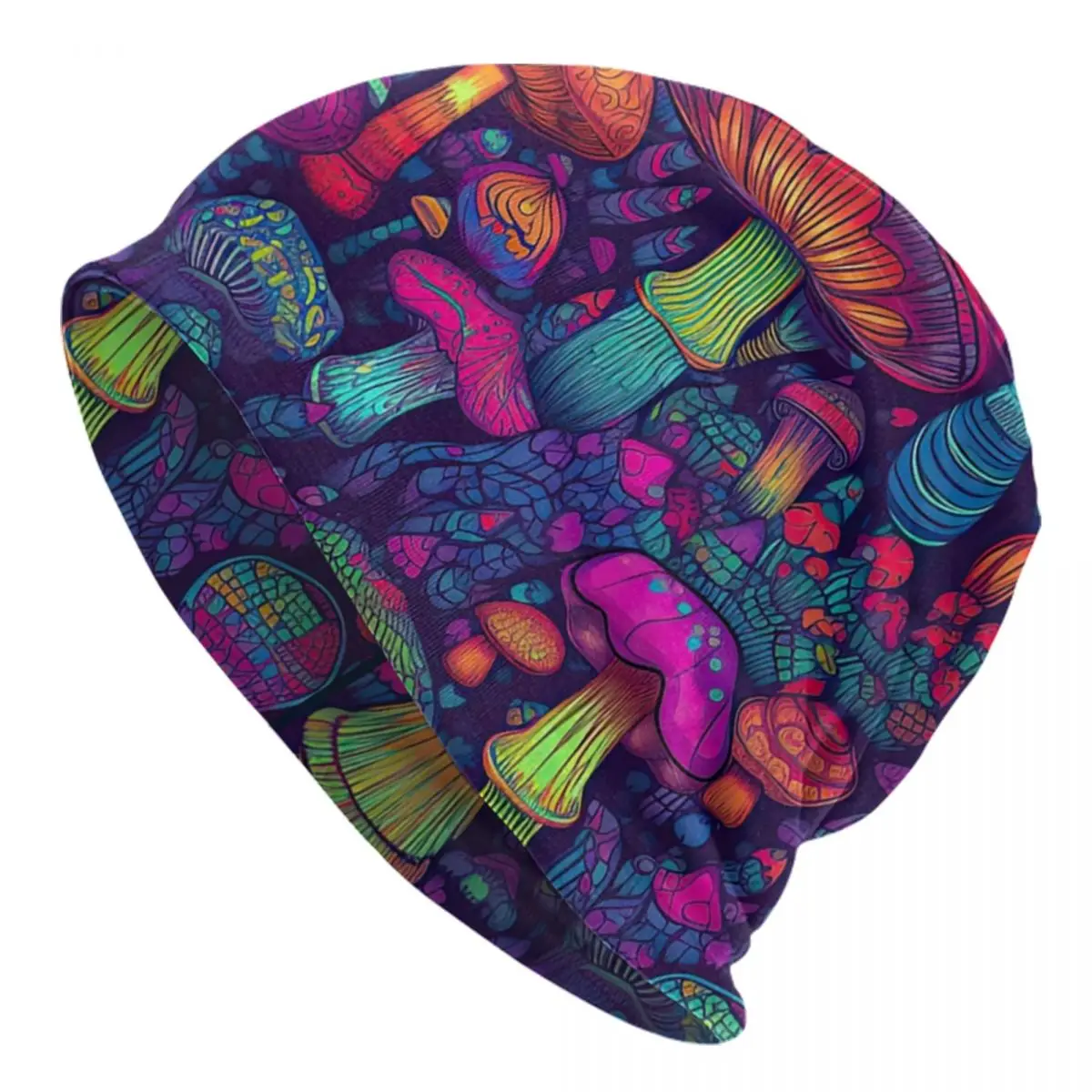Psychedelic-Magic-Mushrooms-Trippy-Goth-Skullies-Beanies-Caps-Winter ...