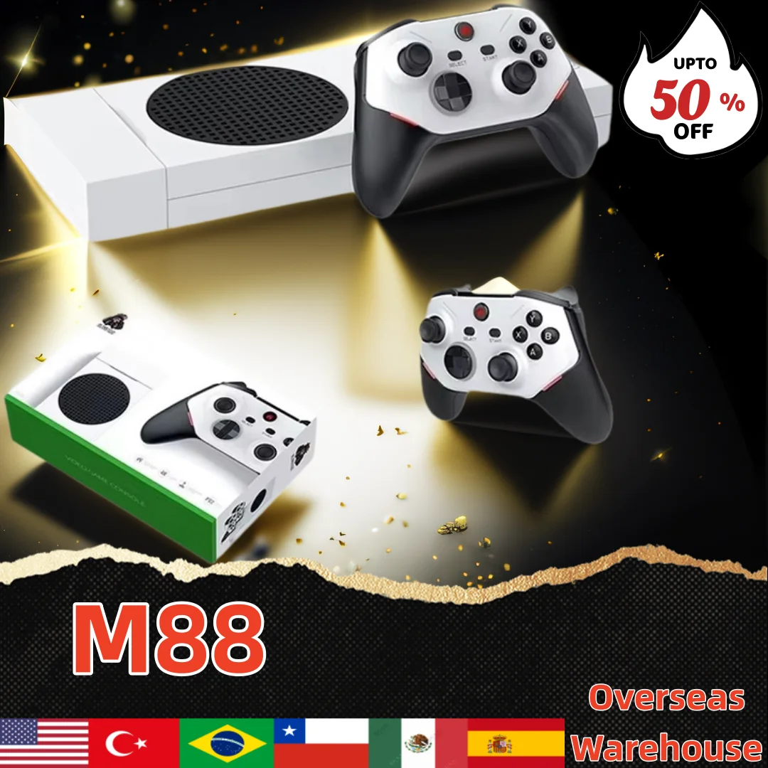 M88 retro 4k console jogo vara de vídeo jogo sem fio gamepad embutido ...