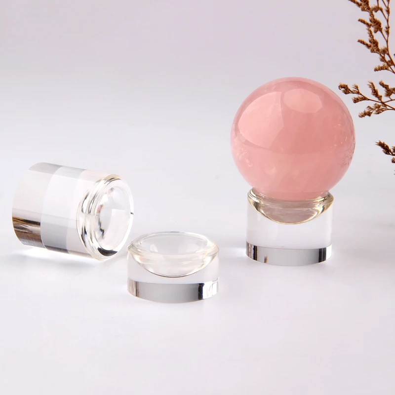 Wholesale 4 cm Clear Acrylic transparent round crystal ball base Sphere ...