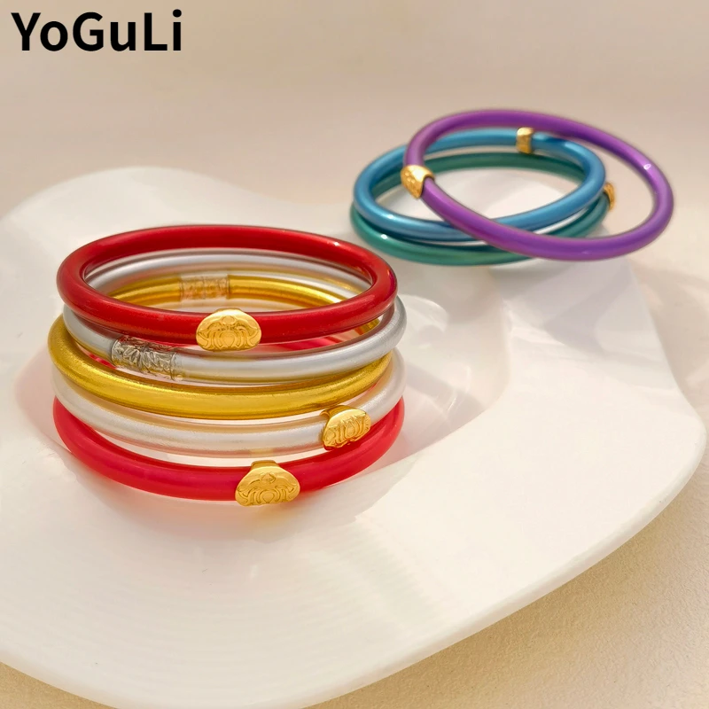 Fashion Jewelry Colorful Silicone Bracelet Bangles Modern Style Hot ...