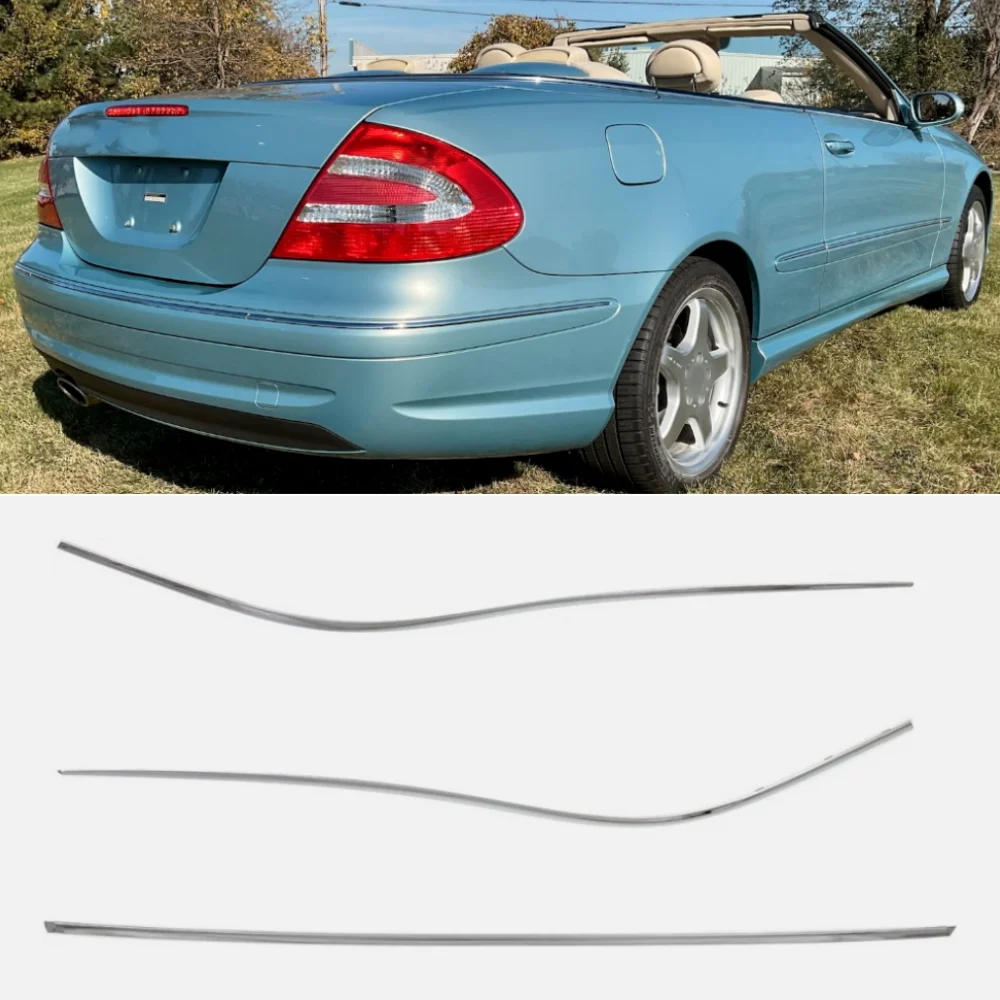 Rear bumper Chrome plated decorative strip A2098850521 A2098850621 ...