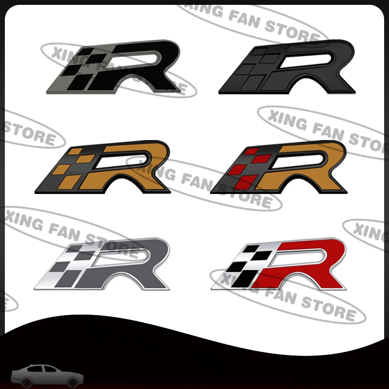 Auto-Styling-R-Metal-Grille-Emblem-Car-Rear-Trunk-Badge-Decal-Body ...