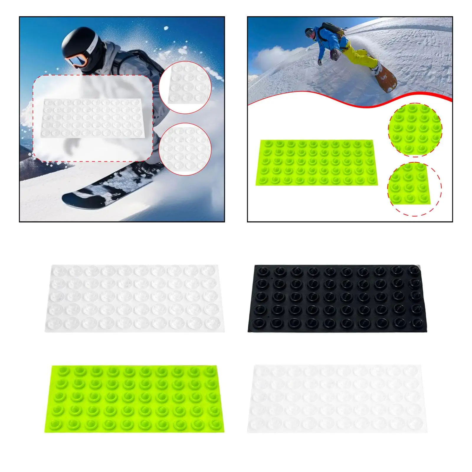 Snowboard Stomp Pads Provides Extra Grip Self Adhesive Easy to Install ...