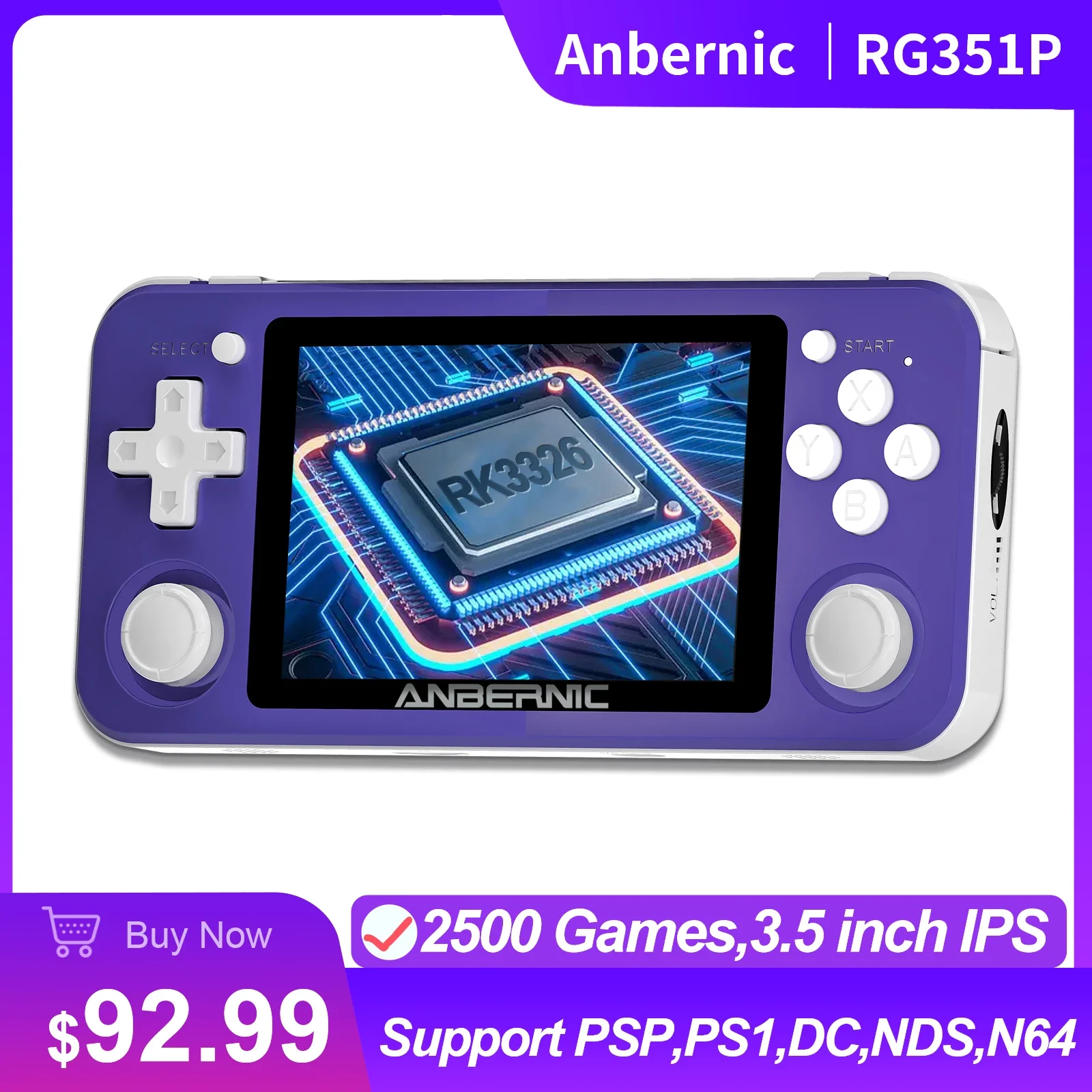 Anbernic Rg351m Rg351p Retro Video Game Console Aluminum Alloy Shell ...