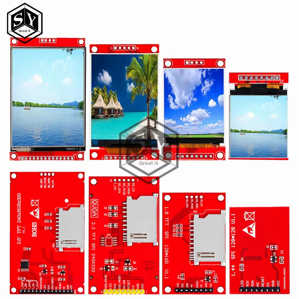 1.44/1.8/2.2/2.8 Inch TFT Full Color Screen LCD Module ILI9341 Driver ...