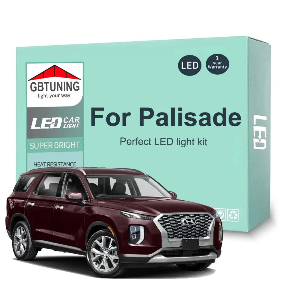 12Pcs-Canbus-Car-LED-Interior-Light-Bulb-Kit-For-Hyundai-Palisade-2019 ...