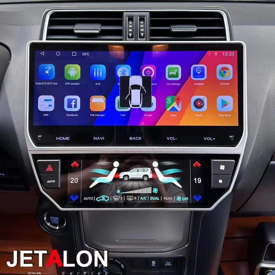 For-Toyota-Land-Cruiser-Prado-150-2018-2022-Climate-Control-LCD-Screen ...