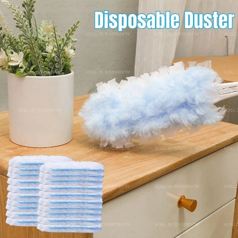 10-20PCS-Disposable-Duster-Blue-Fluffy-Fiber-Brush-Compatible-Feather ...