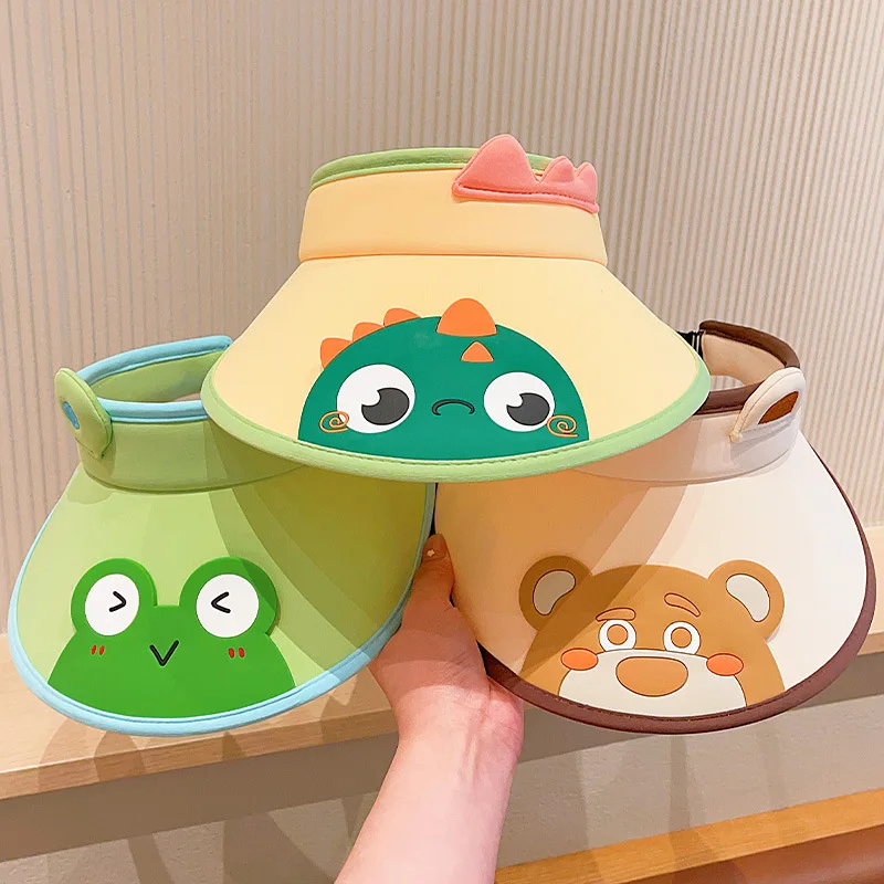 Cute-Cartoon-Summer-Children-Baby-Sunscreen-Visor-Cap-Hat-Beach-Holiday ...