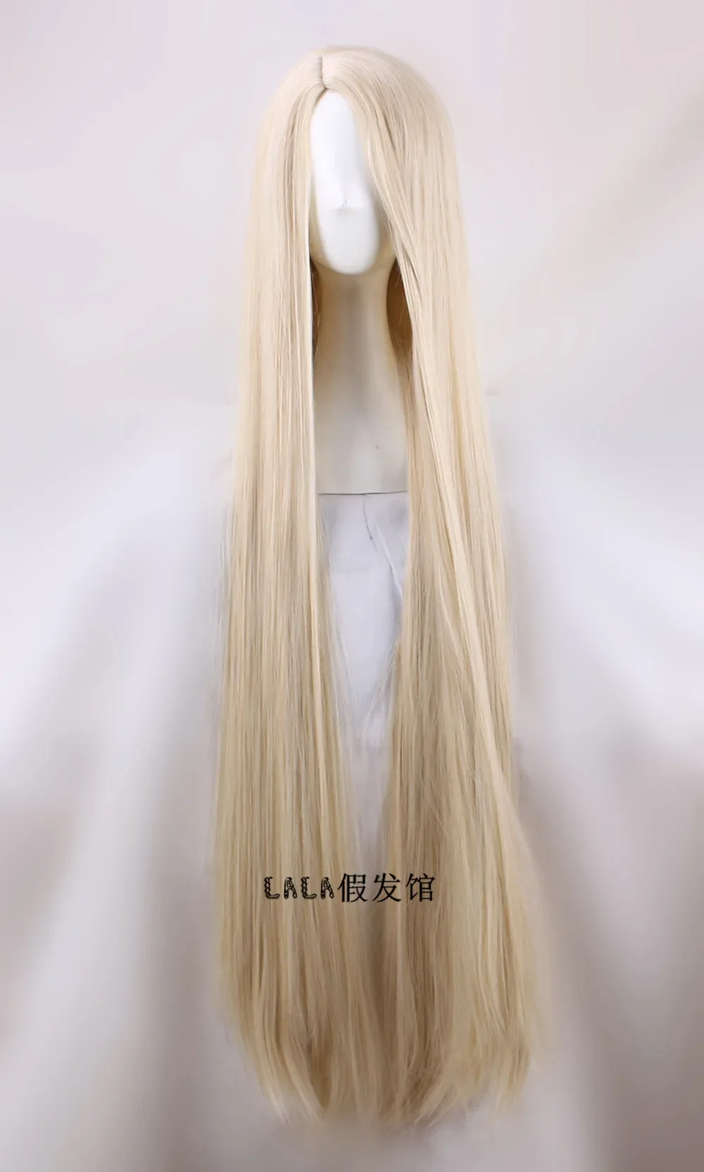 120cm/47" Women Princess Rapunzel wig Long blonde straight hair wig ...