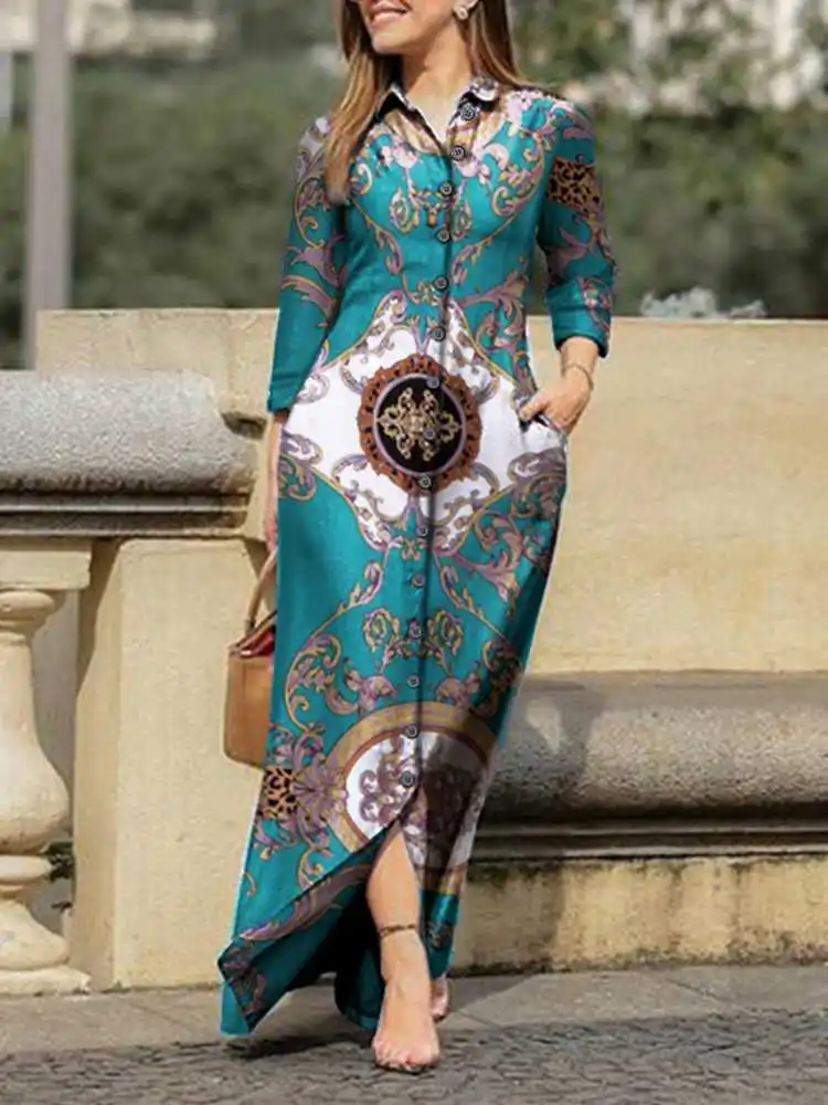 Vonda Women Bohemian Dress | Women Vonda Long Dress Dresses - Bohemian ...