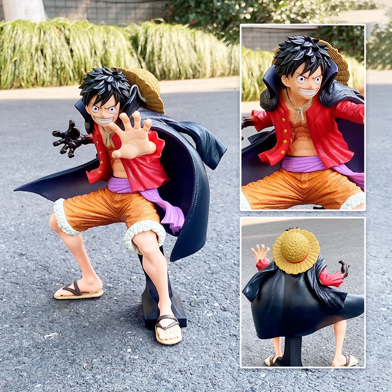 20cm One Piece Monkey D Luffy Figure Ghost Island Battle Suit Wano ...