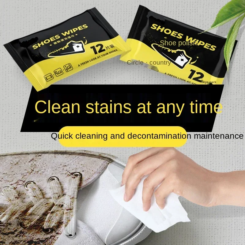 12-30-80Pcs-Bag-Disposable-Shoe-Wipes-Small-White-Shoe-Artifact ...
