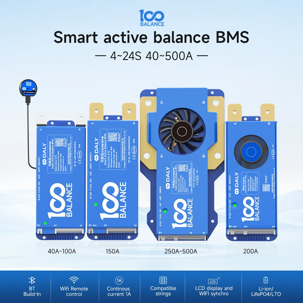 Daly-bms-Smart-BMS-Active-Balance-Bms-4S-8S-16S-24S-bluetooth-wifi-Bms ...