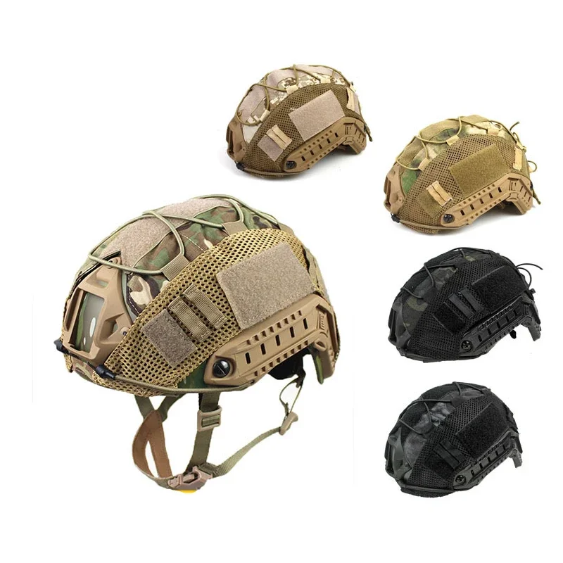 1PCS Tactical Helmet Cover for Fast MH PJ BJ Helmet Airsoft Paintball Army Helmet Cover Military ...