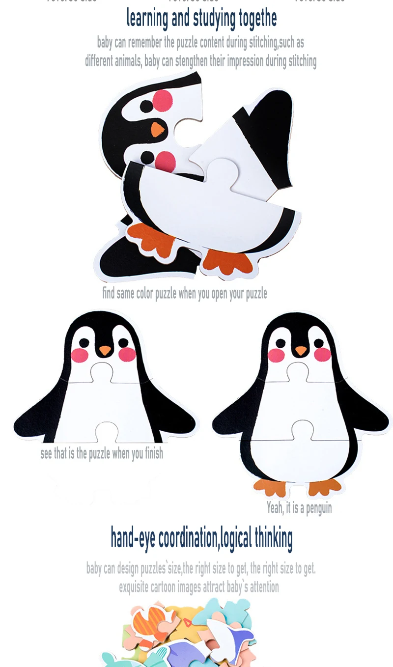 Faune - Puzzle Créatif De Bois Et En Boîte De Métal Pour Enfant, Jeu ...