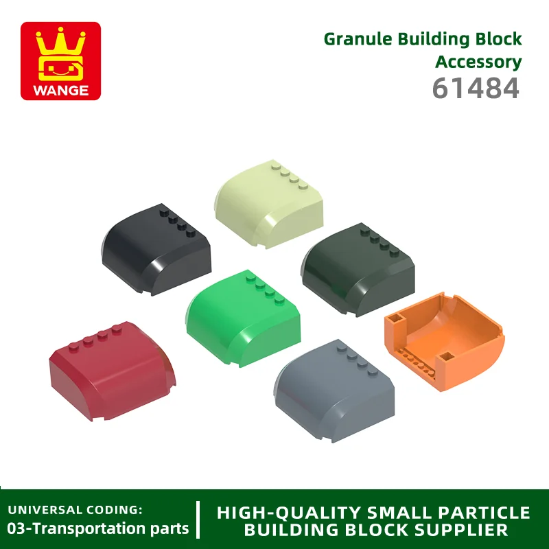 1Pcs 61484 Car Cockpit Cover Building Block Moc Color Curved ...
