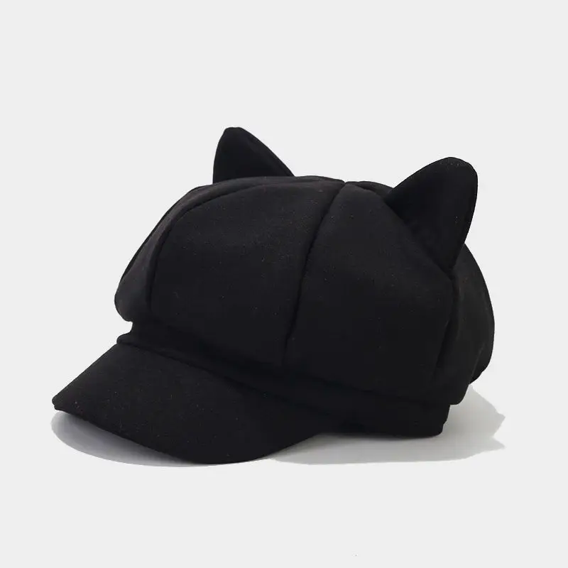Boina Octogonal con Orejas de Gato - I Miau You