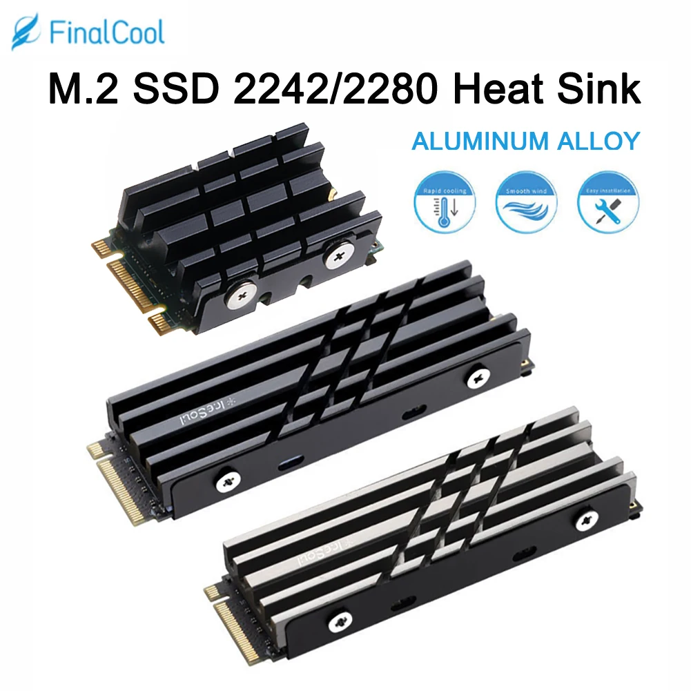 FinalCool Heat Sink Cooler Radiator Heatsink NVME Thermal Pad Aluminum ...