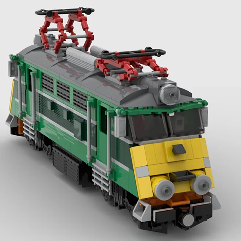 Railway Train Series Moc Building Bricks EP-07 Locomotive Train Model ...
