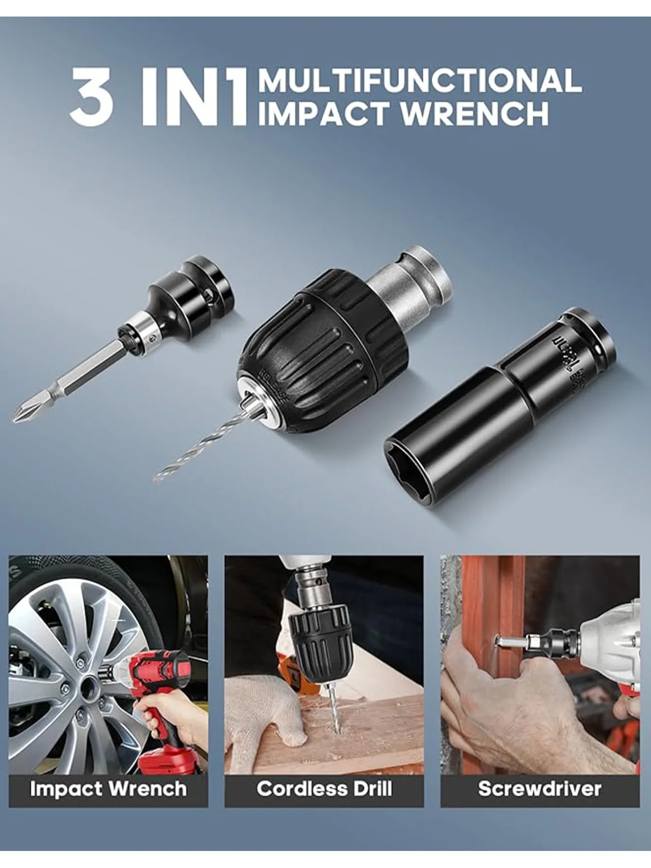Llaves De Impacto 1/2 Impact Wrench Cordless, 1/2 Inch Brushless Power ...