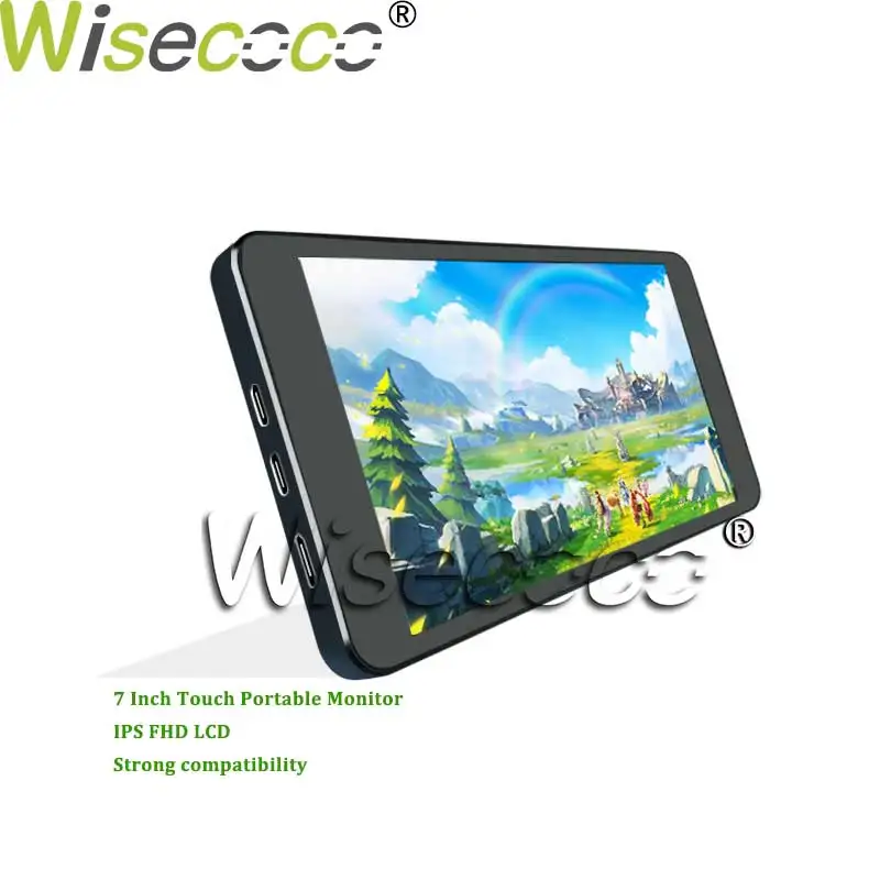 7 Inch FHD IPS On cell Touch Protable Monitor Landscape Mode TFT LCD ...