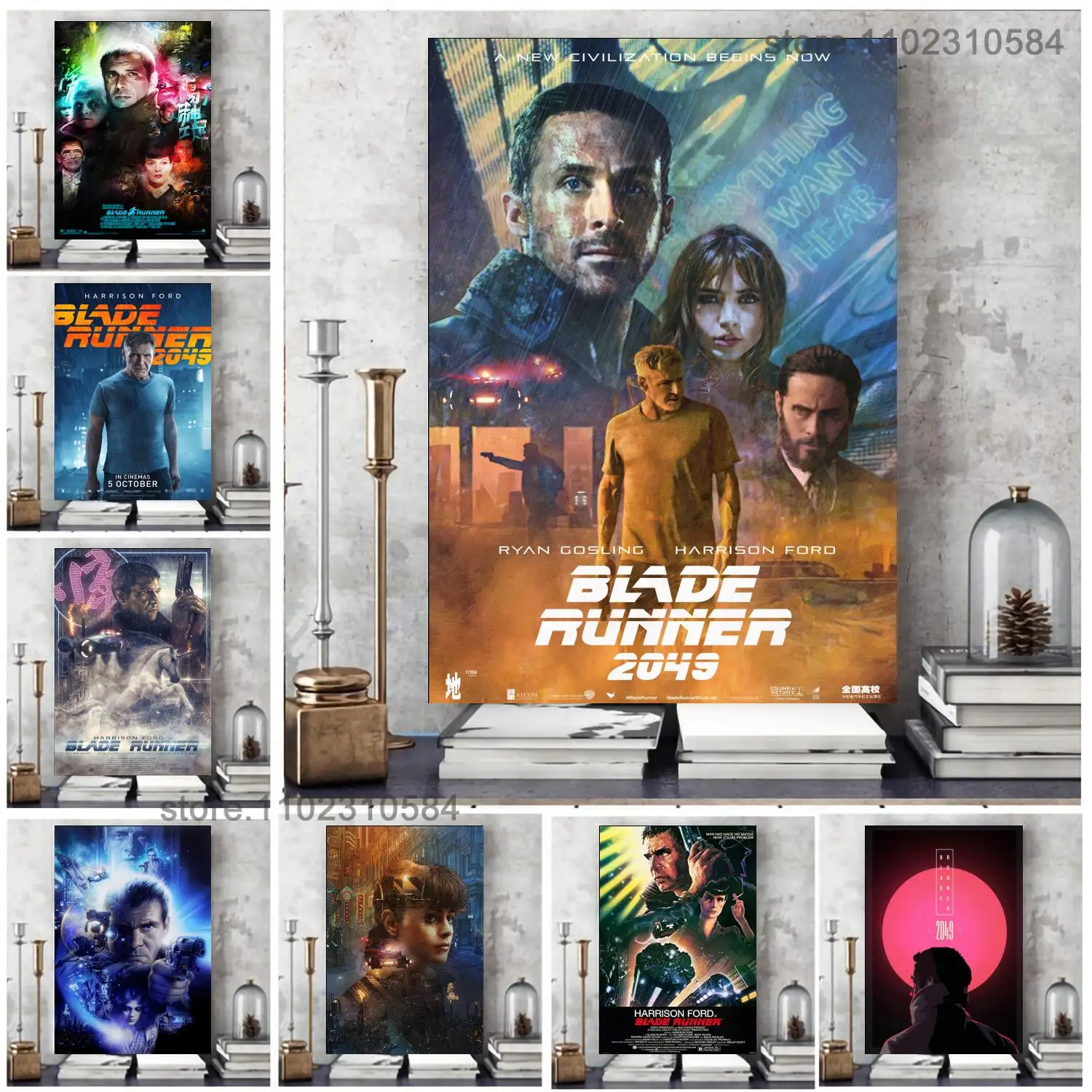 bladerunner-posters-Wall-Art-Canvas-Posters-Decoration-Art-Poster ...