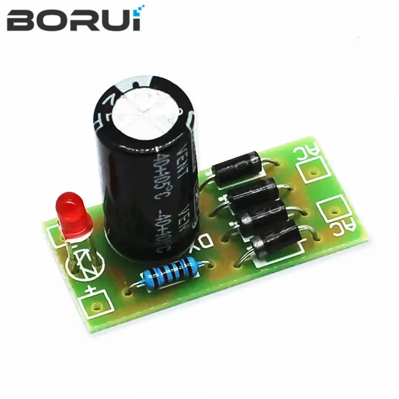 AC to DC power conversion module 1N4007 full bridge rectifier filter ...