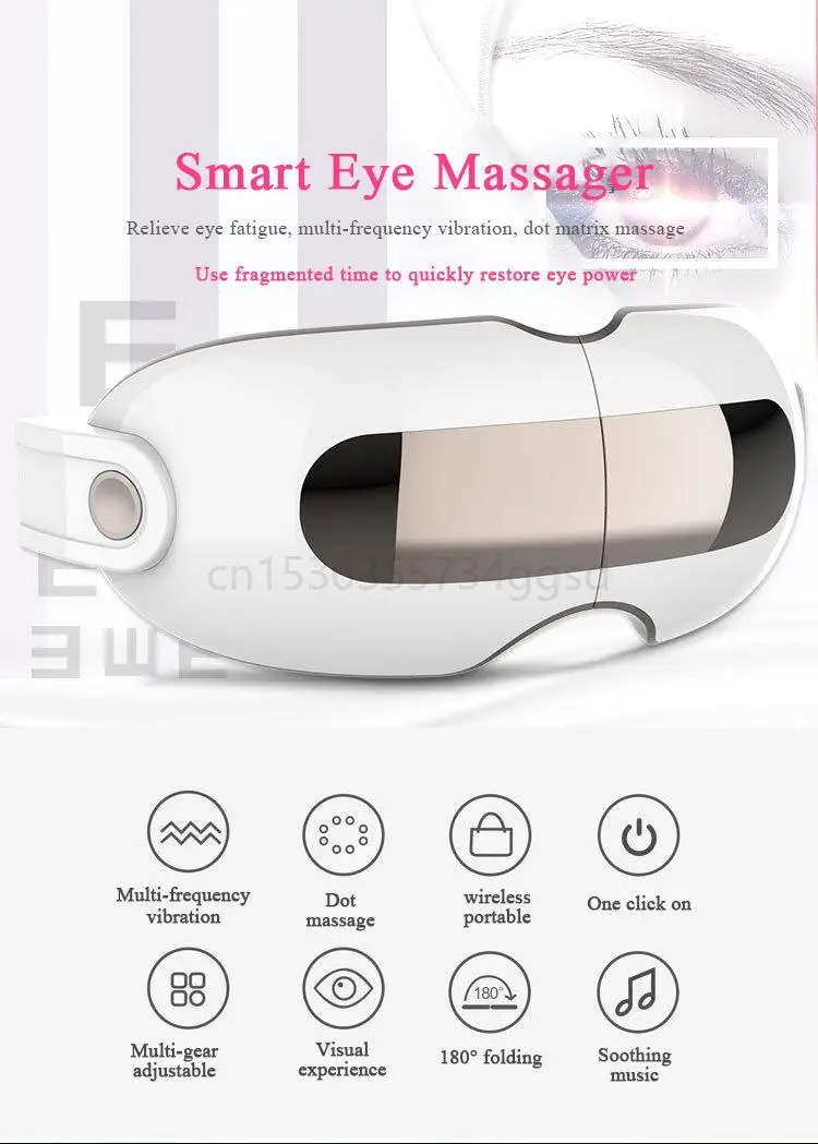 Couleur A Lunettes de massage pour les yeux, Vibration, visualisation ...